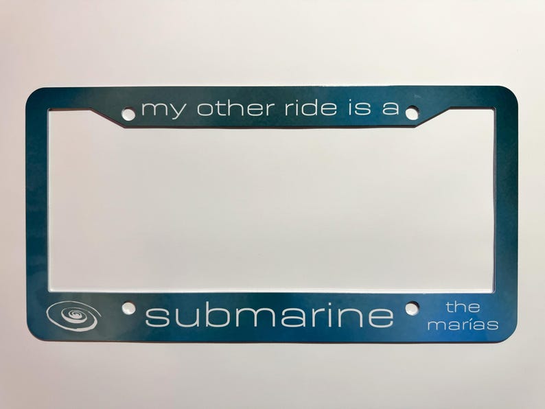 Submarine License Plate Frame - Etsy