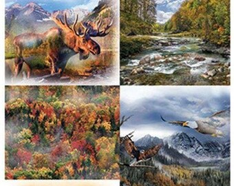 Call of the Wild Fabric Panel by Hoffman Fabrics - Etsy