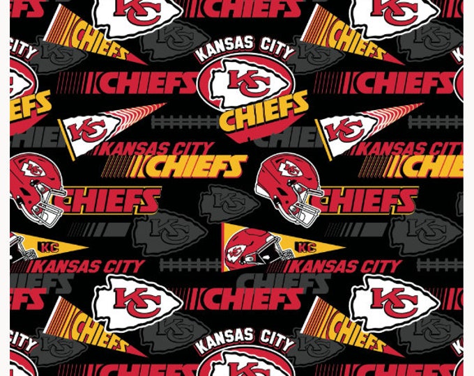 Kansas City Chiefs NFL Cotton Fabric - Etsy