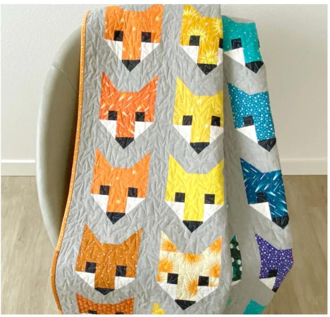 Fancy Fox Quilt Pattern - Etsy