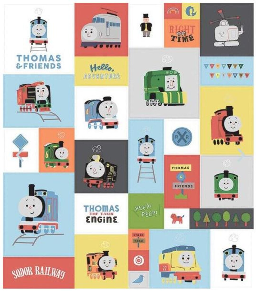 Thomas the Tank Engine Print Fabric by Riley Blake - Etsy