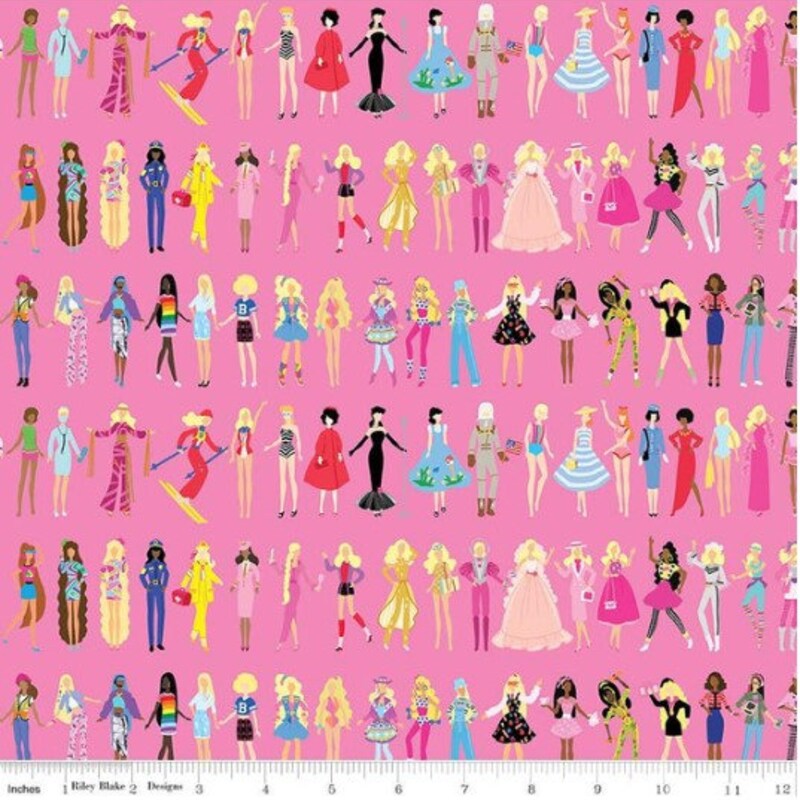 Barbie Fabric - Etsy UK
