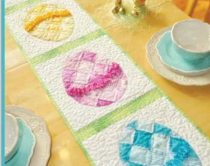 Ruched Easter Egg Table Runner Quilt Pattern - Etsy
