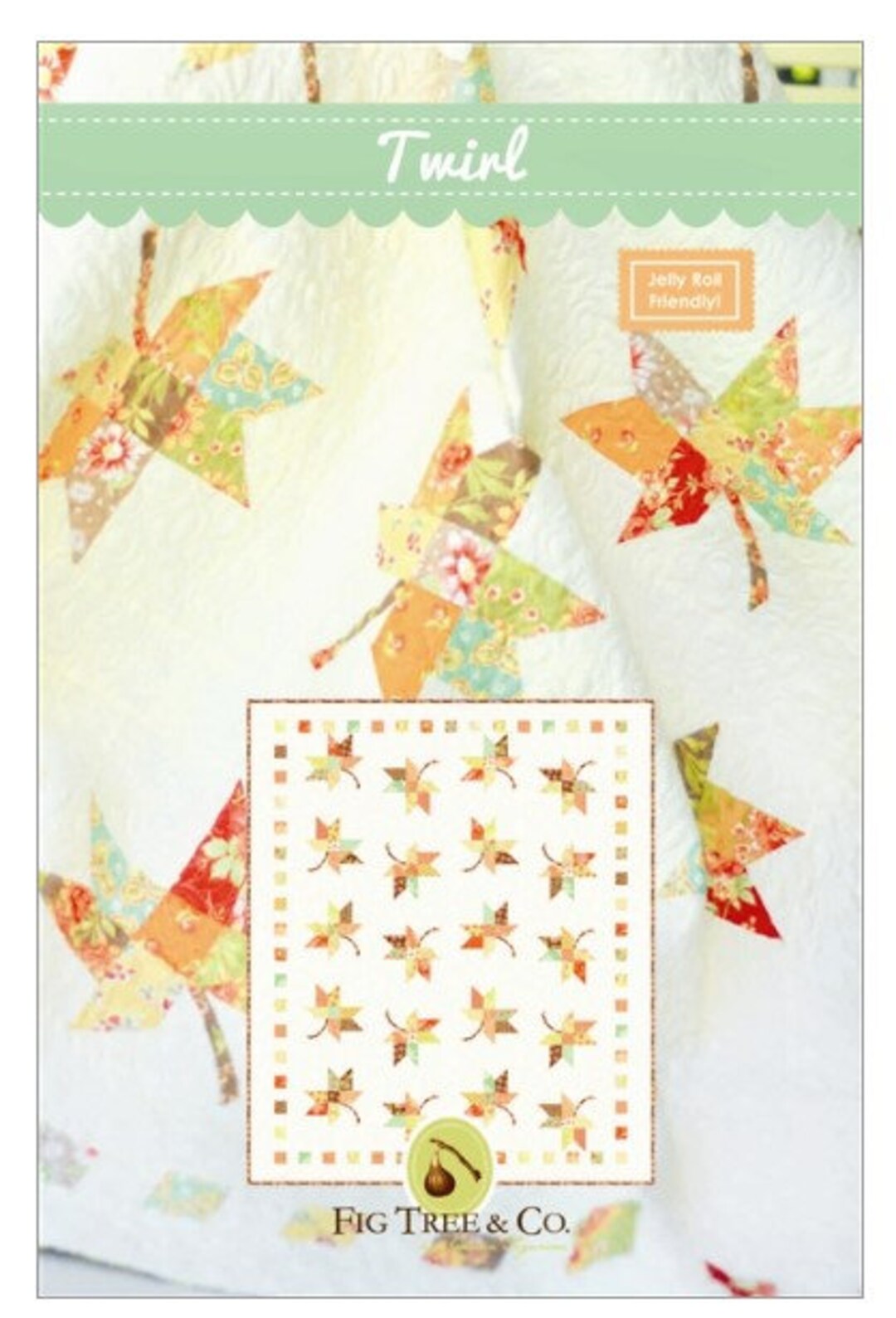 Twirl Pattern by Fig Tree & Company - Maple Leaves Quilt - Etsy