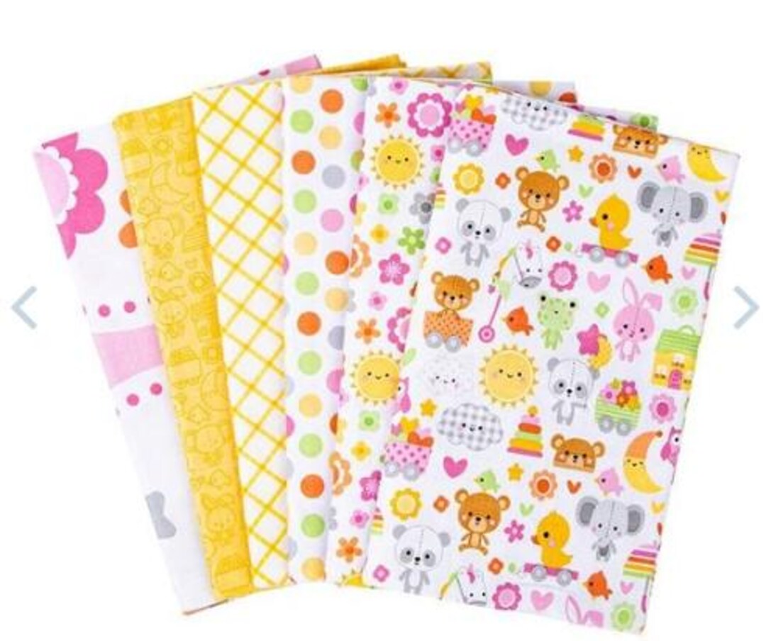 Bundle of Joy White Fabric Collection by Riley Blake Designs - 1 Yard ...