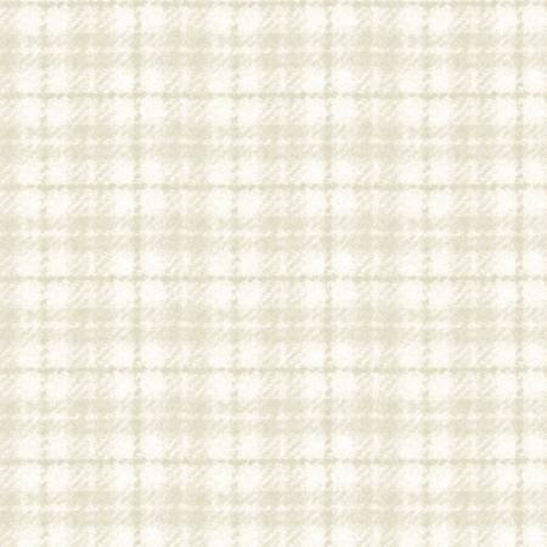 Cream Plaid Flannel by Maywood Designs - Etsy
