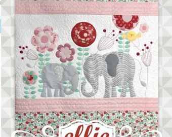 Mom - Baby Elephant Quilt Pattern Design / Modern Patchwork ...