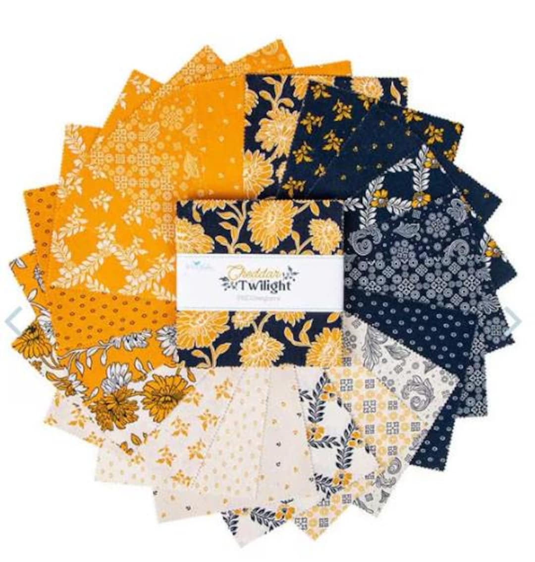 Cheddar at Twilight Fabric From Riley Blake Designs - 5" Stackers; 42 ...