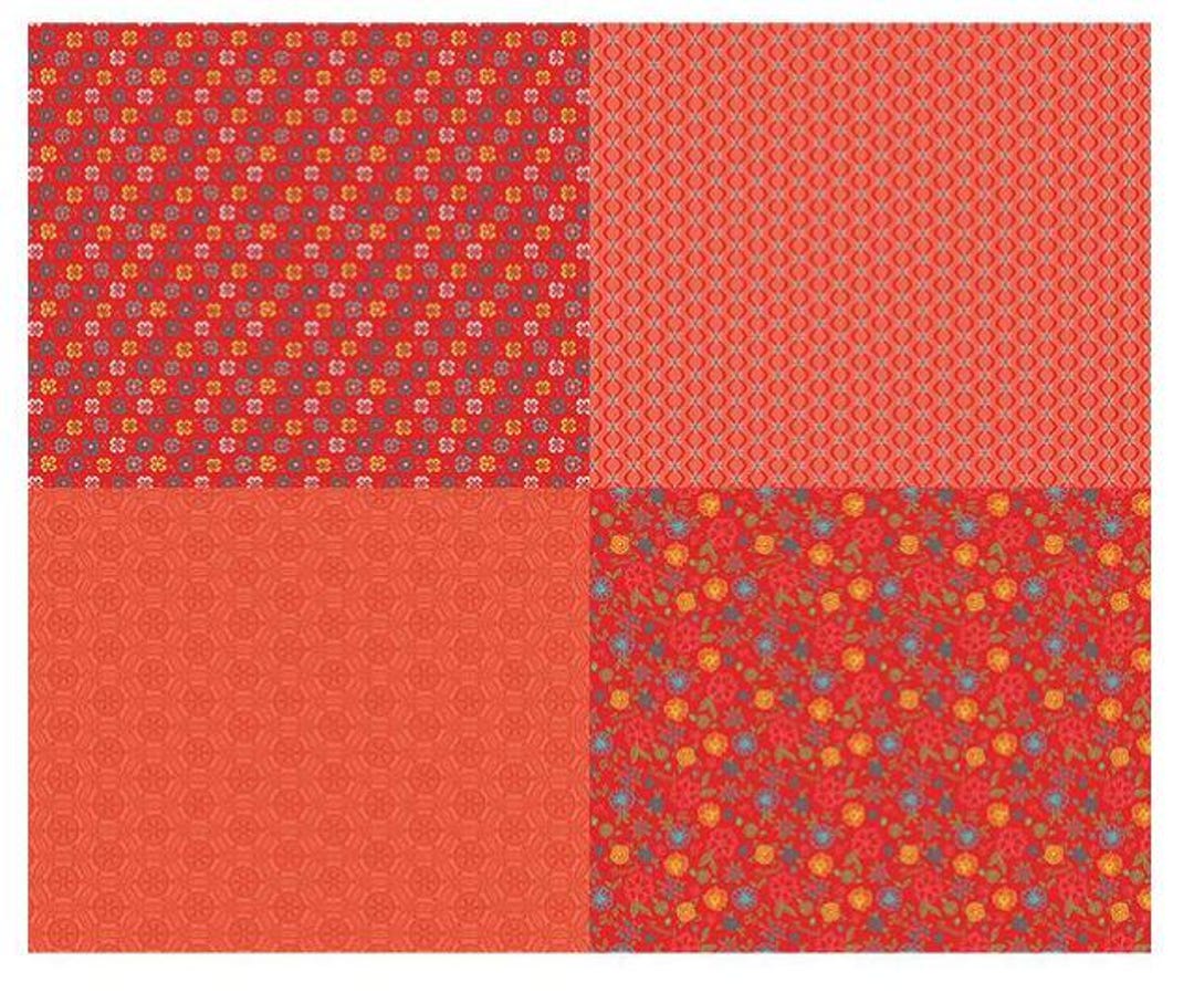 Shades of Summer Fat Quarters in Red (you Cut) - Riley Blake Designs - Etsy