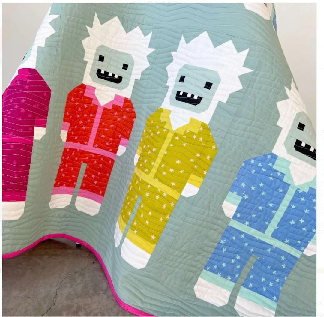 Yetis in Pajamas Quilt Pattern - Etsy