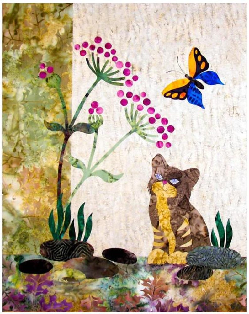 Cats and Butterfly Quilt Pattern - Etsy