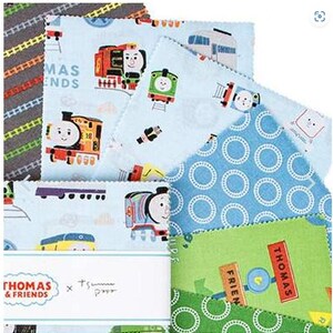 Thomas the Tank Engine by Riley Blake 42 5 Squares - Etsy