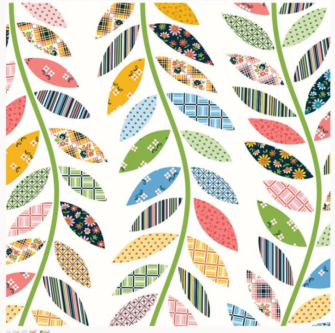 Ivy Leaf Cheater Print Fabric - Etsy