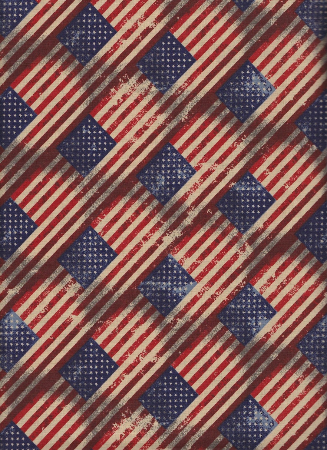 Multi American Flag Fabric by Timeless Treasures - Etsy
