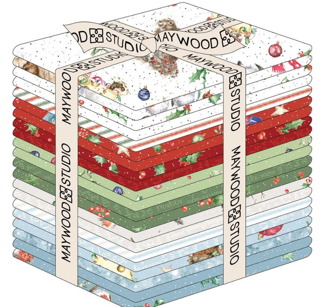 Snowy Days Fabric Collection From Maywood Fabrics 22 Fat Quarters - Etsy