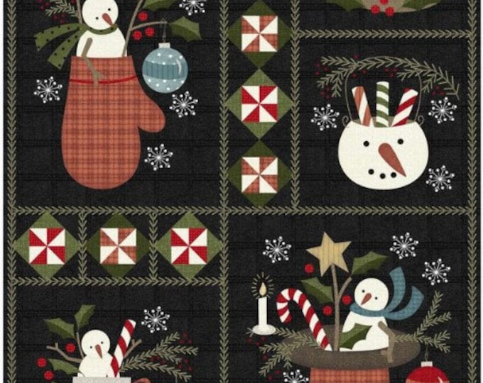 Snowdays Flannel Panel 27" X 44" Wide From Maywood Designs - Etsy
