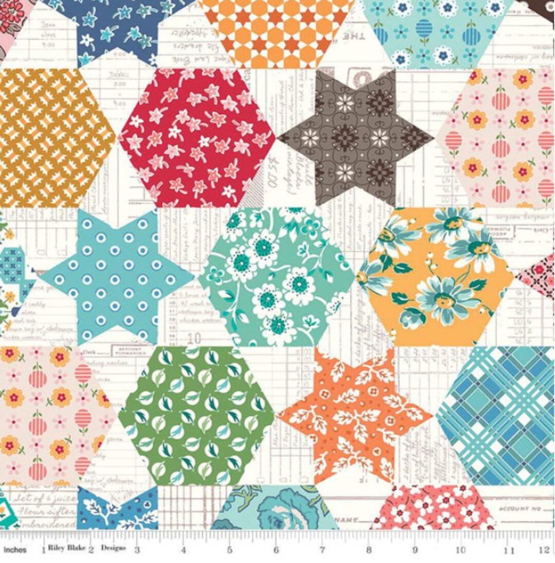 Flea Market Cheater Print Fabric by Riley Blake - Etsy