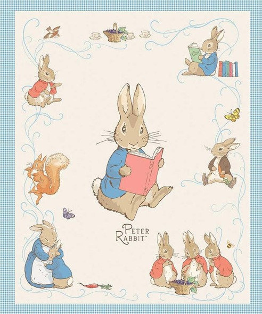 Peter Rabbit Fabric Panel by Riley Blake - Etsy
