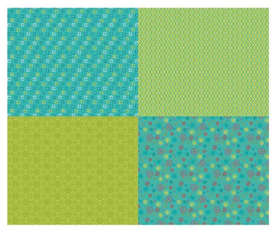Shades of Summer Fat Quarters in Green (you Cut) - Riley Blake Designs ...