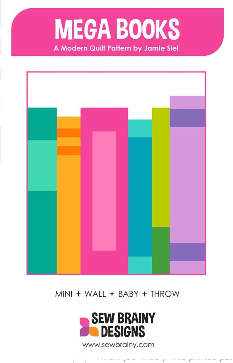 Mega Books Quilt Pattern - Etsy