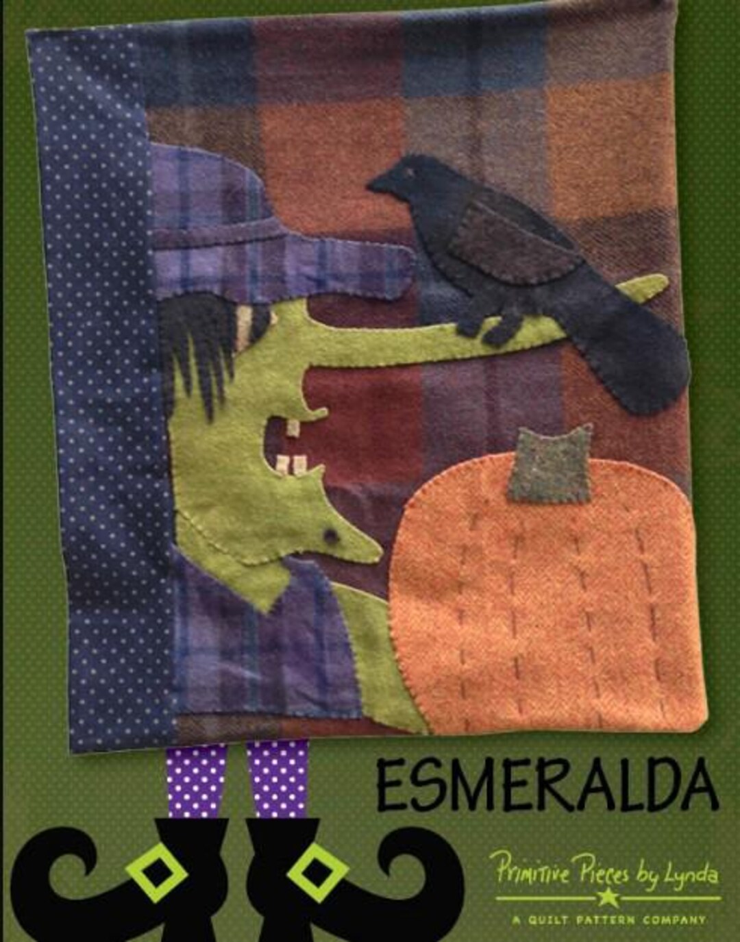 Esmeralda Halloween Witch Felt Pattern - Etsy