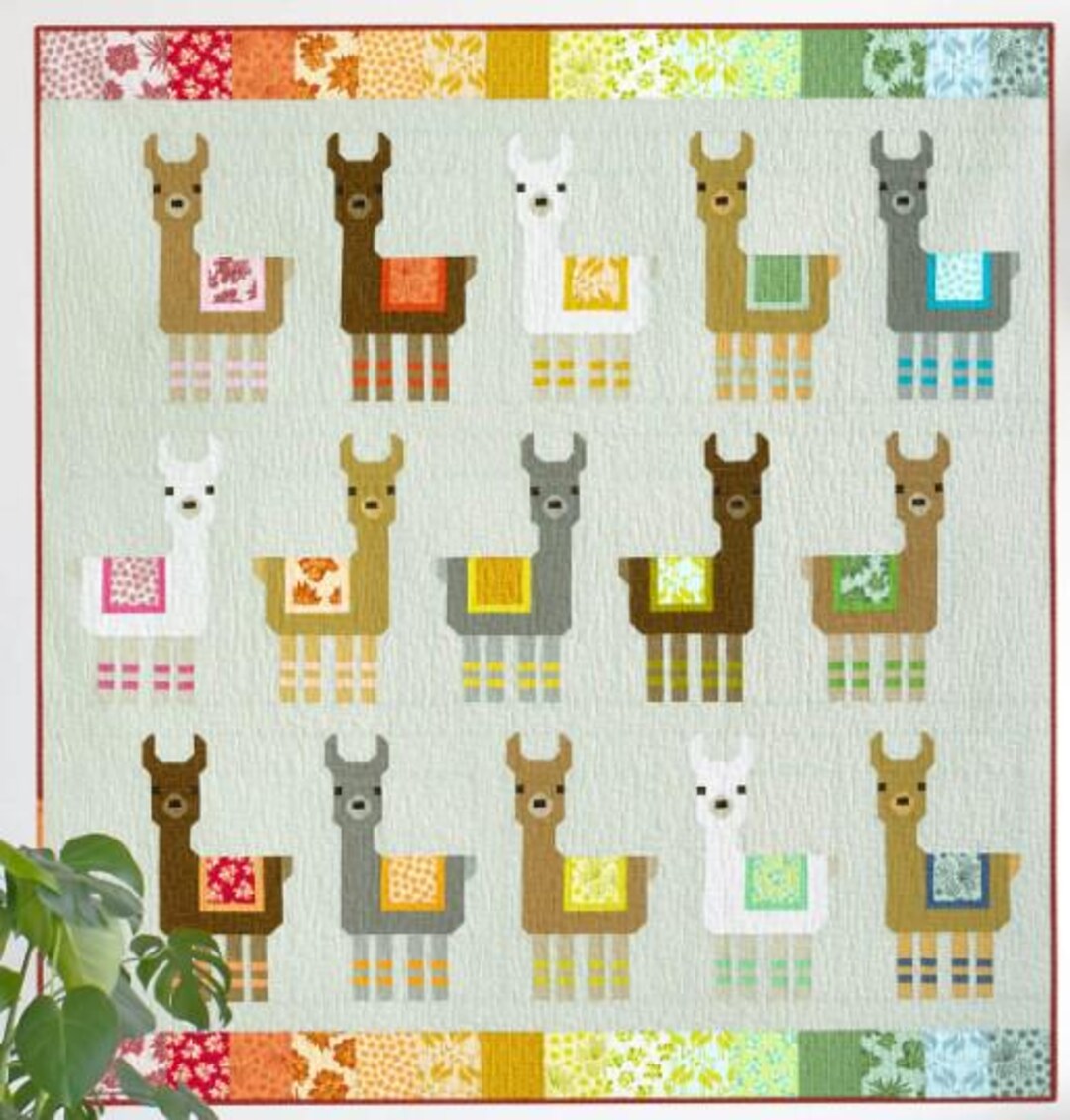 Little Llamas Quilt Pattern - Etsy