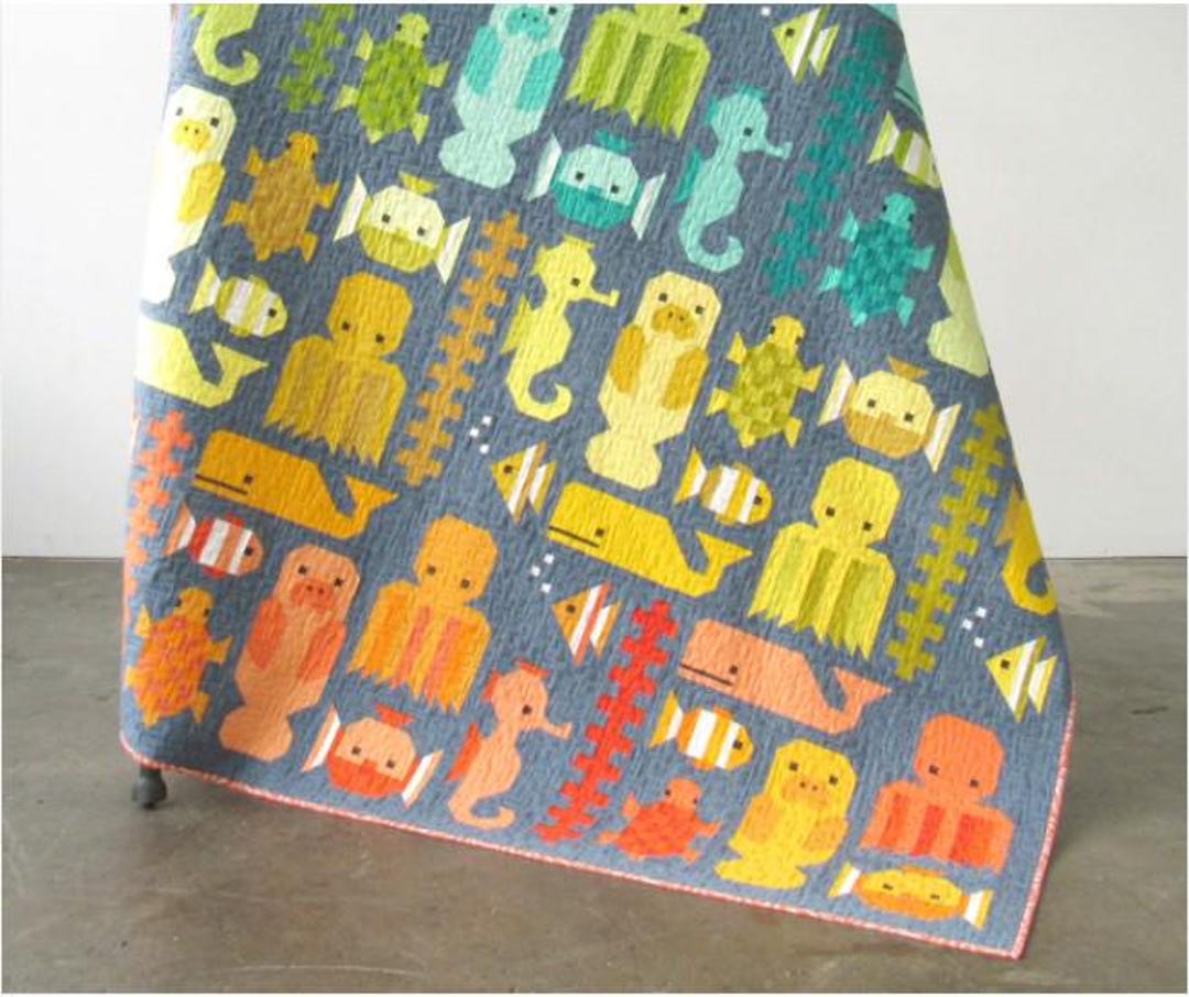 Awesome Ocean Quilt Pattern - Etsy