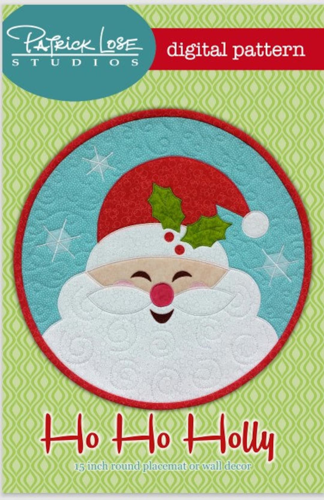 Patrick Loose Ho Ho Holly Christmas Wall Hanging Quilt Pattern - Etsy