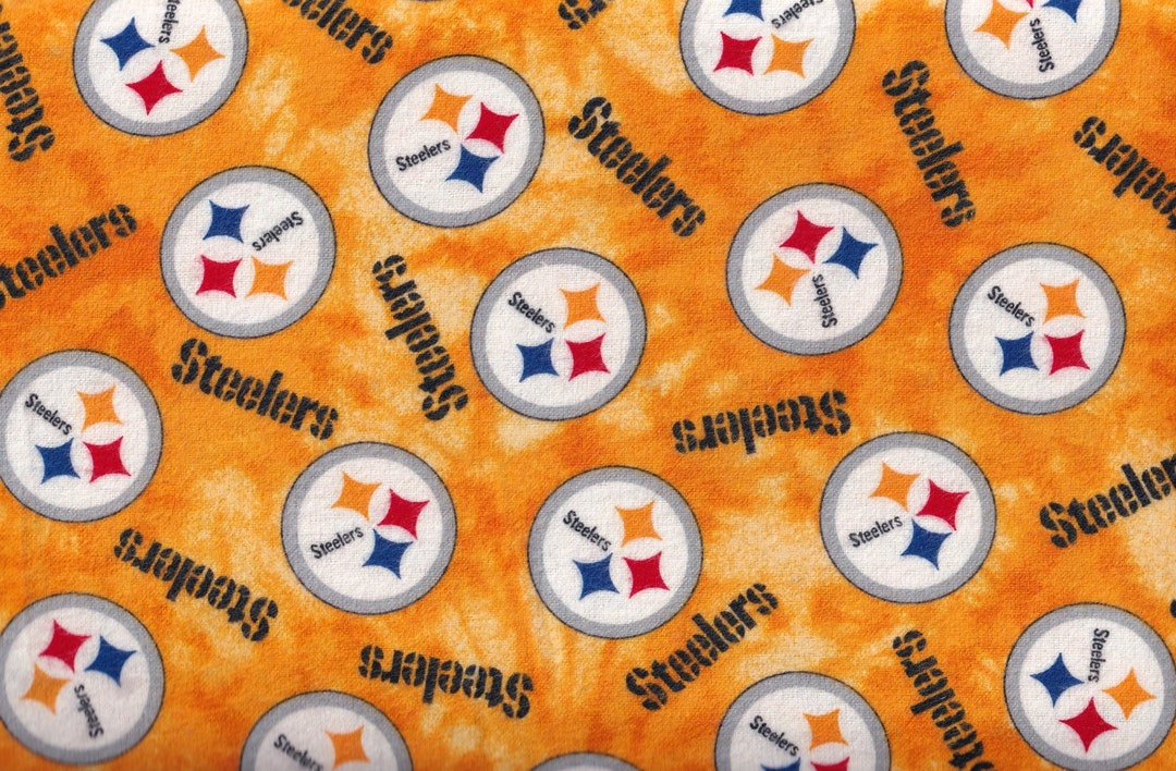 Pittsburgh Steelers Yellow Flannel Fabric With Steelers Logo - Etsy
