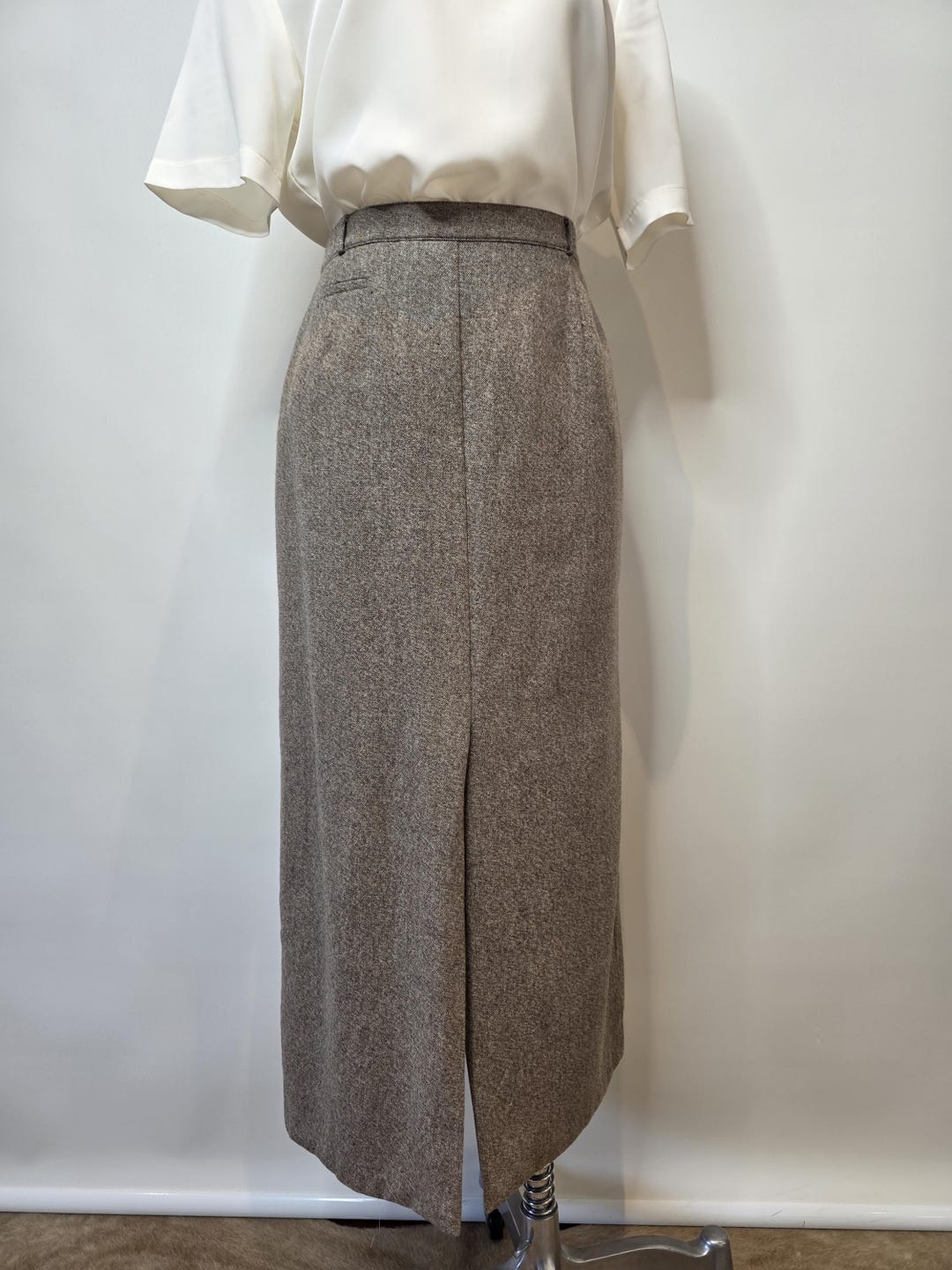 Vintage Basler Tweed Skirt: Ankle Length Lined Winter Tailored - Etsy