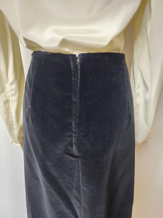 Kent of Melbourne 60s or 70s A Line Black Velvet max … - Gem