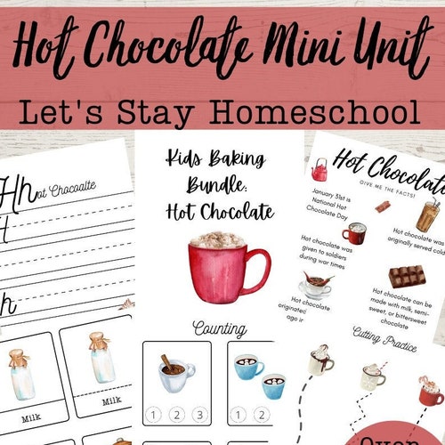 Hot Chocolate Homeschool Mini Unit Study Hot Chocolate - Etsy