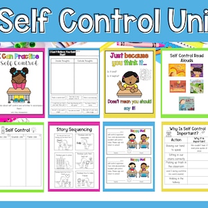 Self-control Lessons | Self Control Unit Study | Social Emotional ...