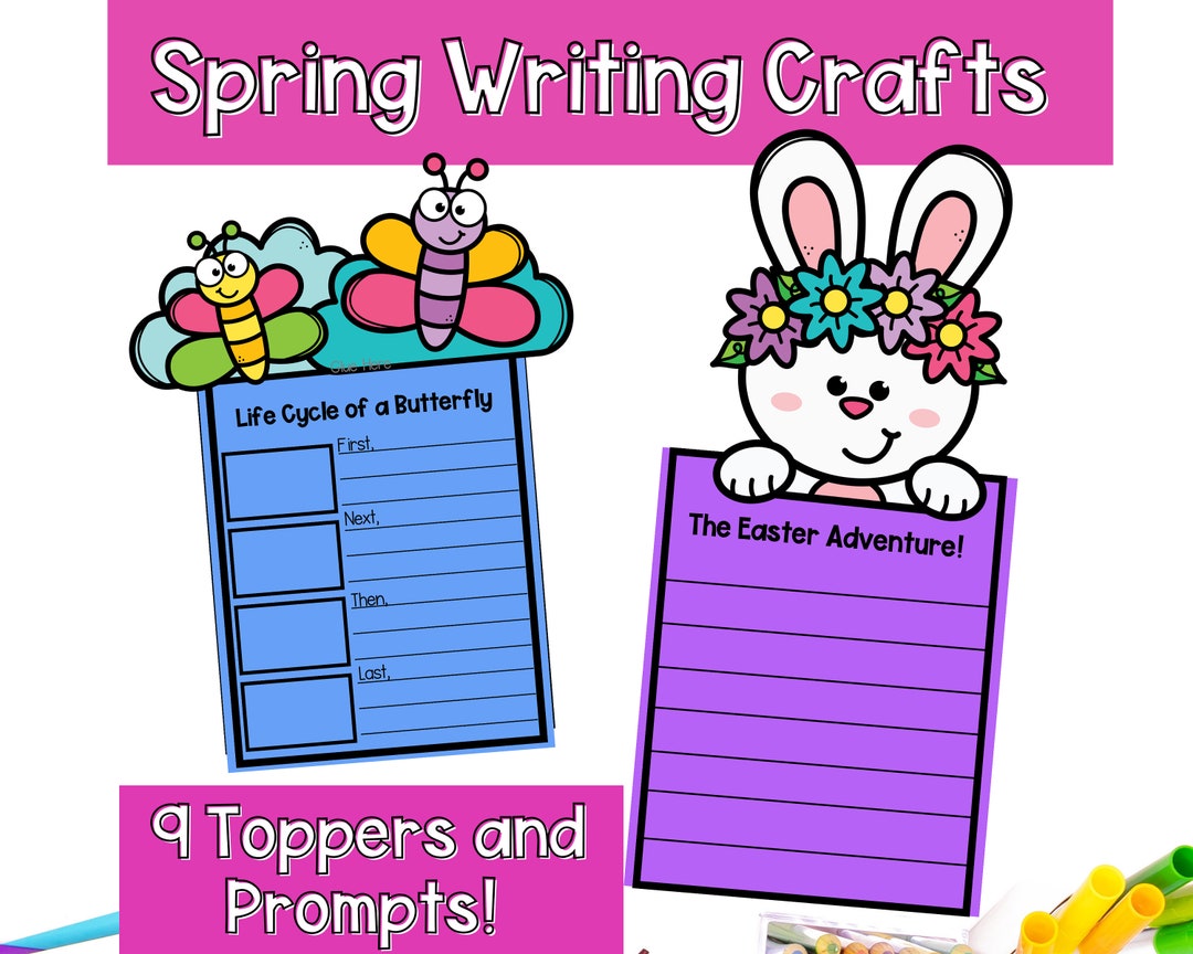 Spring Writing Crafts| Spring Writing Prompts| Easter Writing Crafts - Etsy