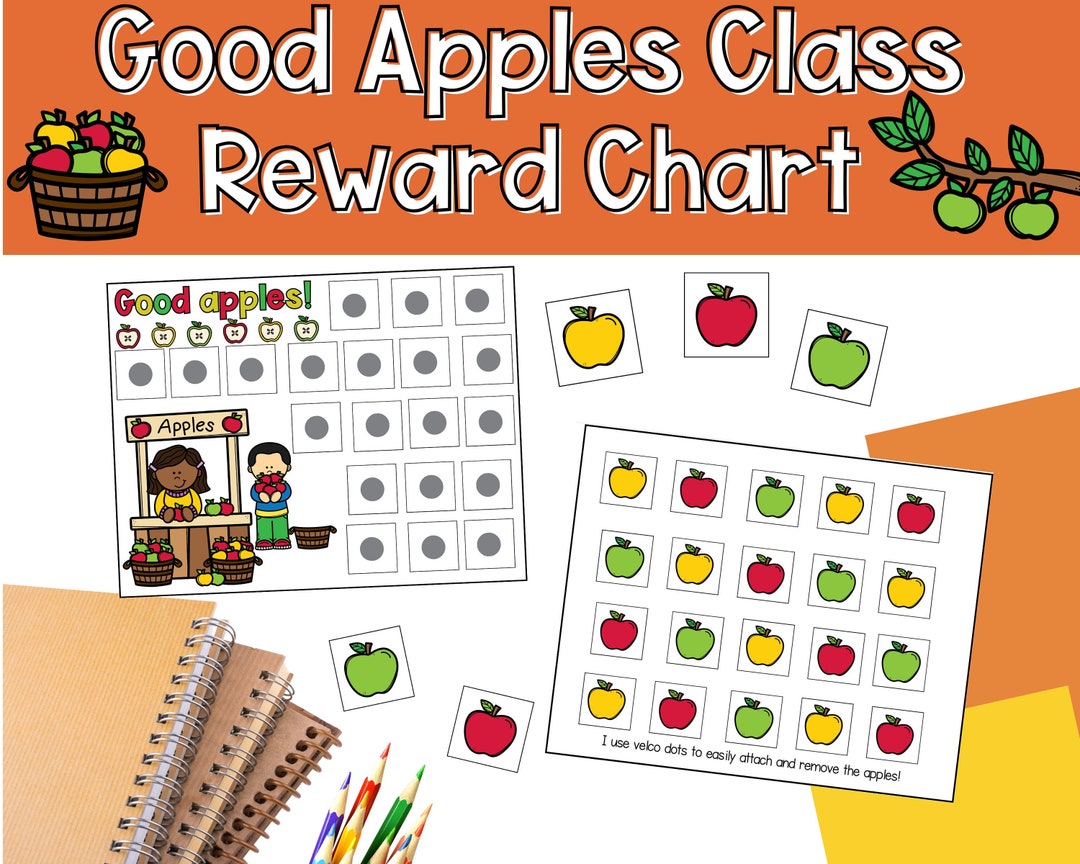 Apple Themed Reward Chart | Fall Reward Chart | Whole Class Reward ...