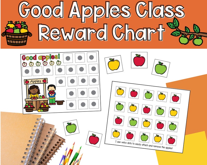 Apple Themed Reward Chart Fall Reward Chart Whole Class Reward Chart - Etsy