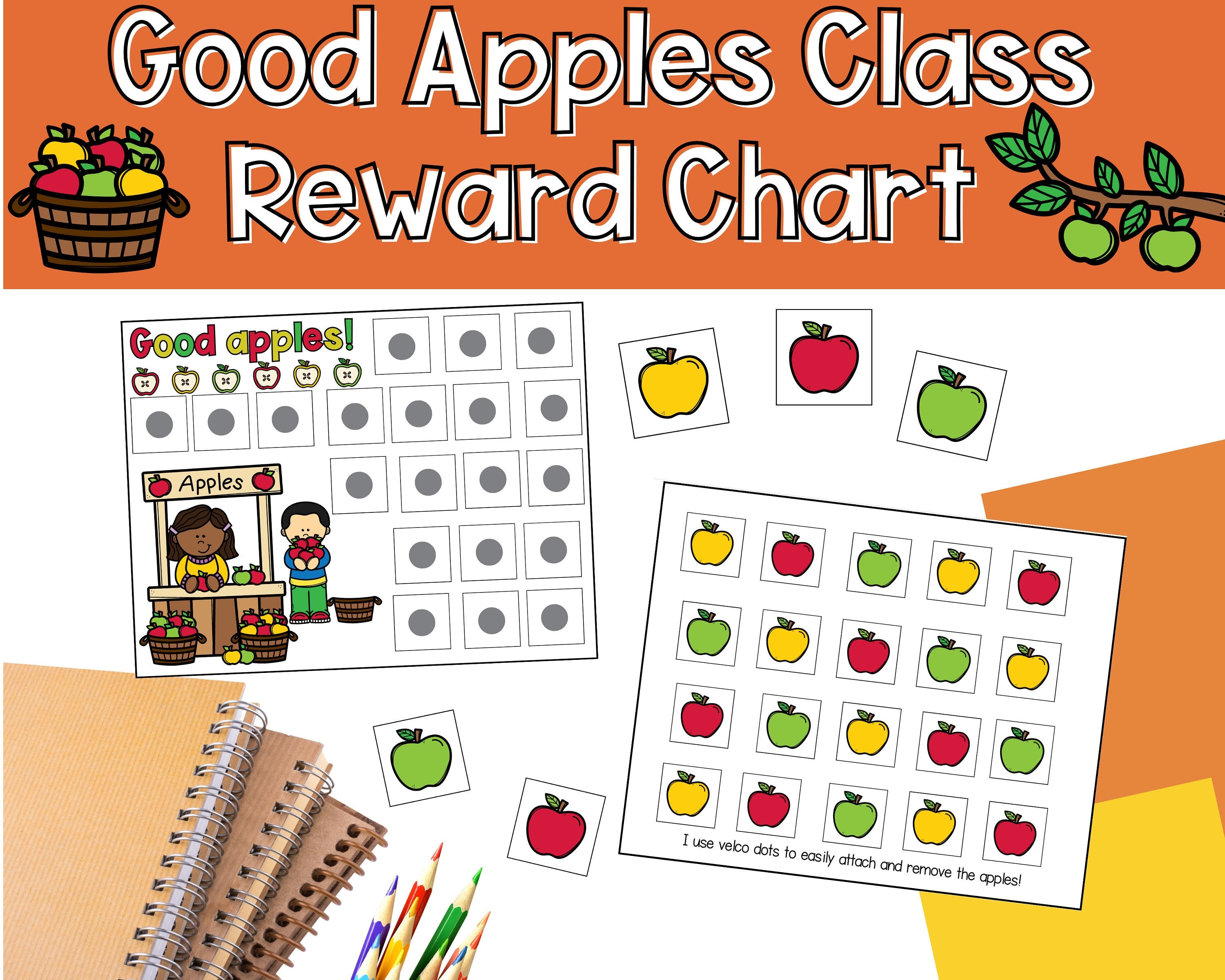 Apple Themed Reward Chart Fall Reward Chart Whole Class Reward Chart - Etsy