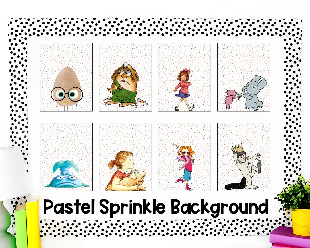 Pastel Book Character Posters | Book Character Classroom Decor | Book ...