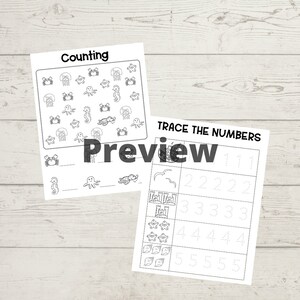 Ocean Themed Early Learning Pack | Ocean Mini Unit Study - Etsy