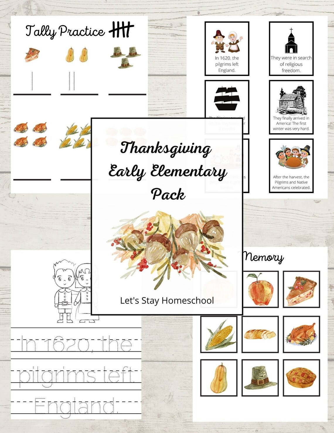 Thanksgiving Early Elementary Pack - Etsy
