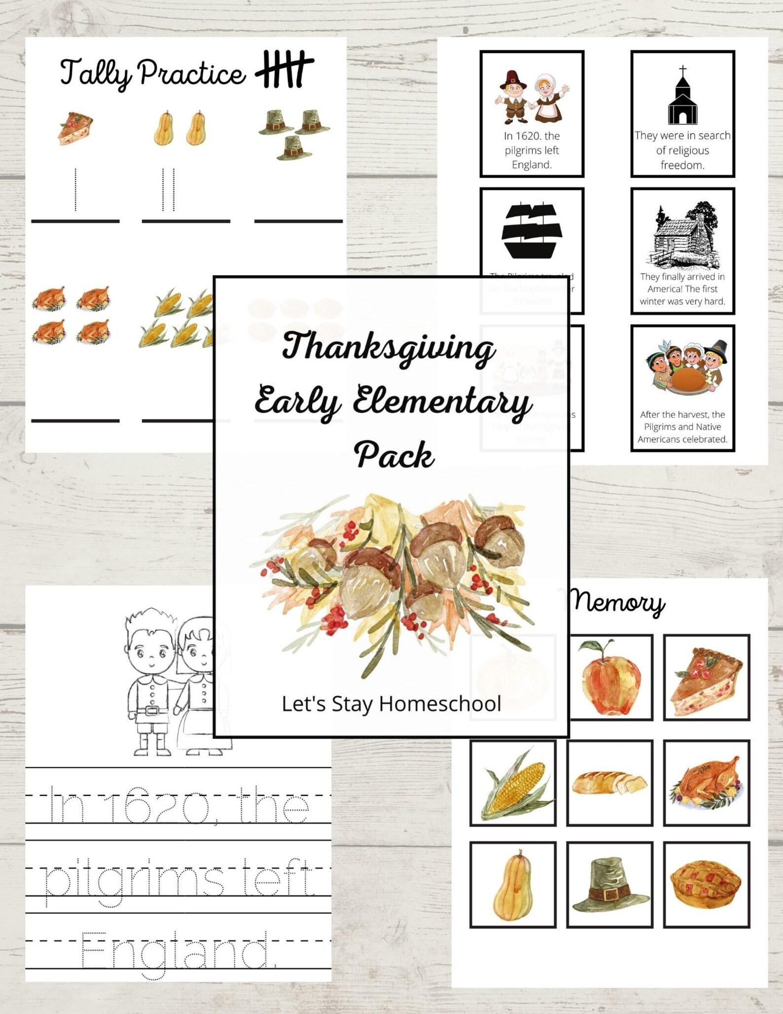 Thanksgiving Early Elementary Pack - Etsy