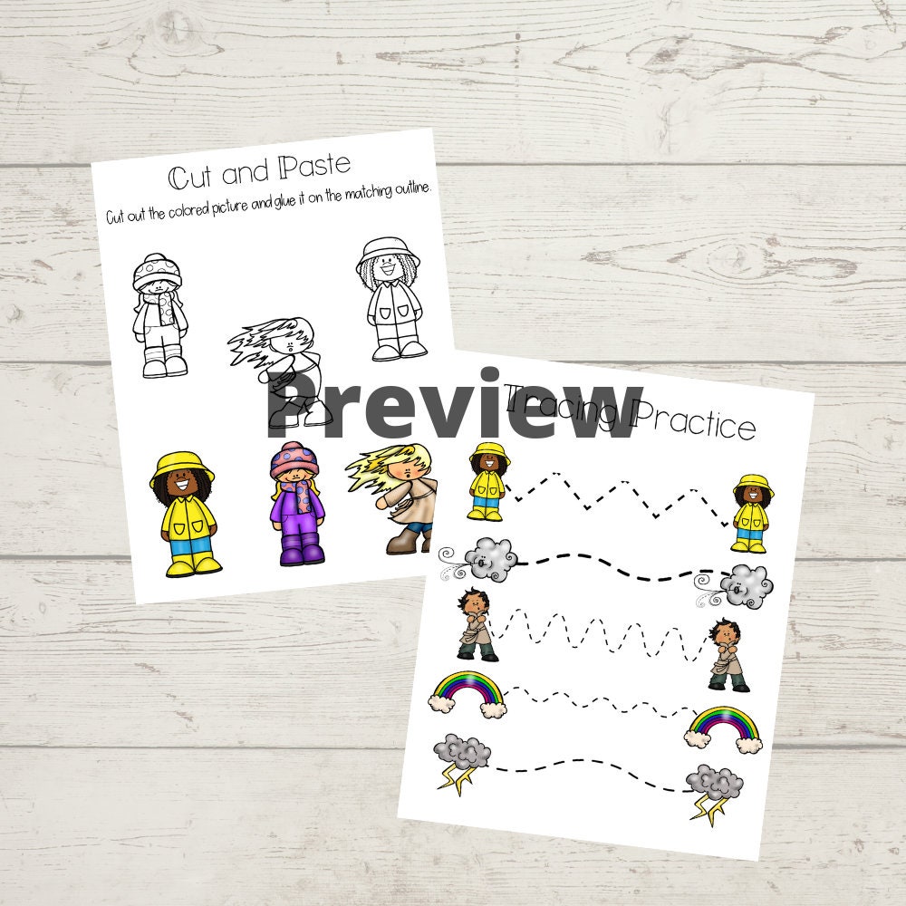 Weather Unit Study Weather Early Learning Pack Weather Preschool Unit ...