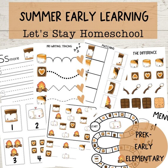 S'mores Early Learning Pack | Etsy