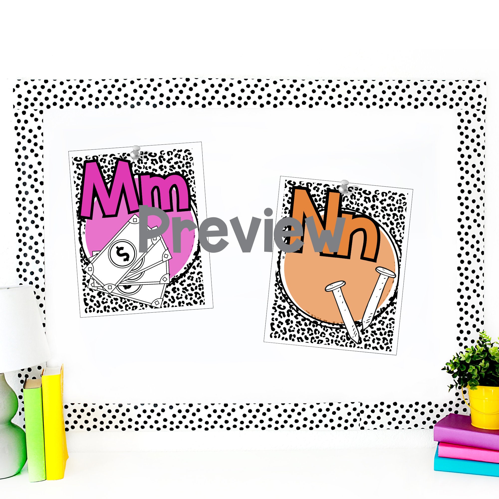 Rainbow Cheetah Alphabet Decor | Alphabet Posters | Rainbow Classroom ...