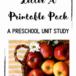 Letter A Unit Study | Letter A Mini Unit | Alphabet Mini Unit - Etsy