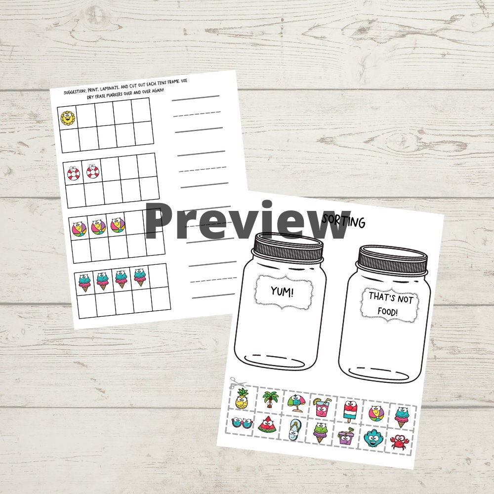 Summer Early Learning Pack - Etsy