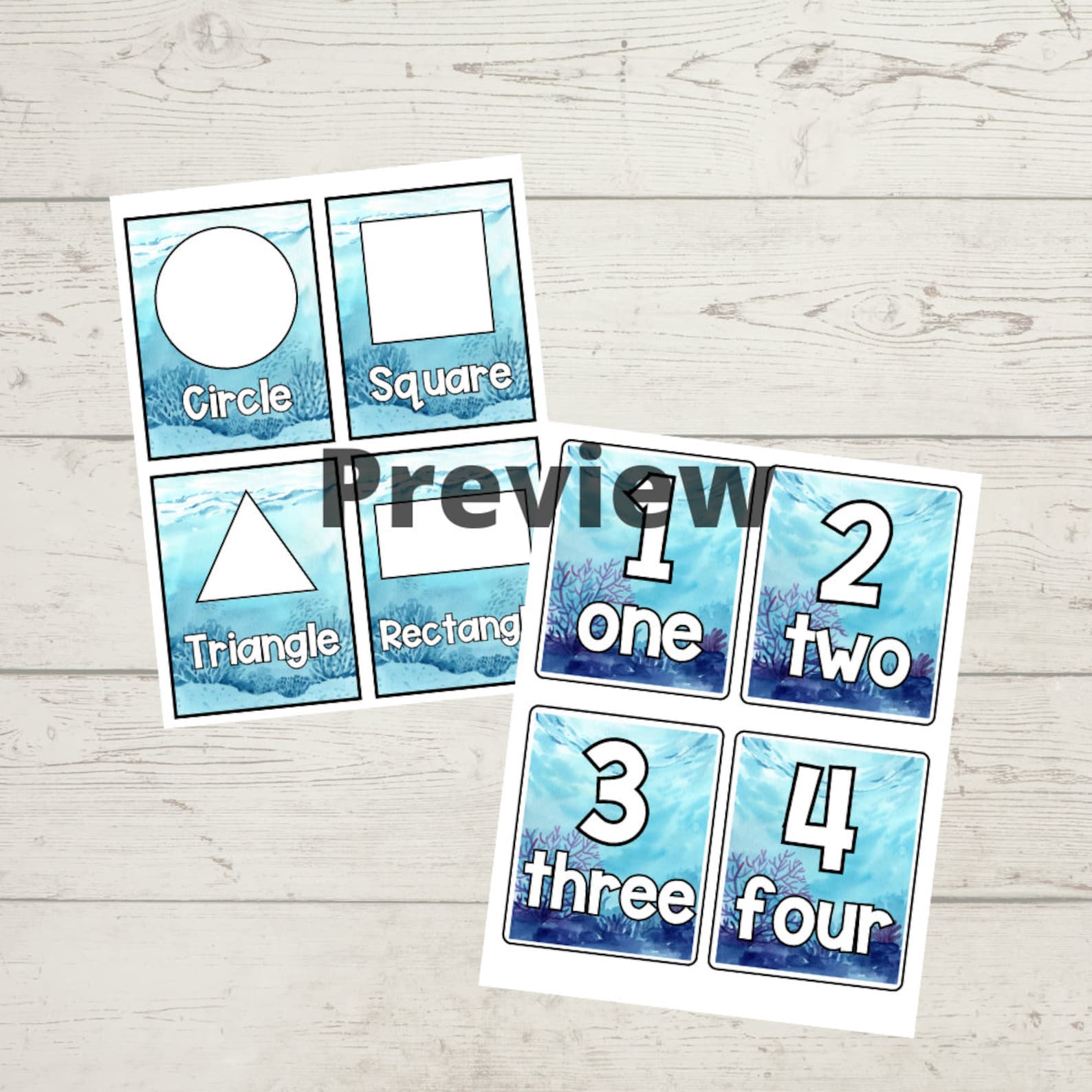 Ocean Themed Early Learning Pack | Ocean Mini Unit Study - Etsy