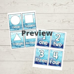 Ocean Themed Early Learning Pack | Ocean Mini Unit Study - Etsy