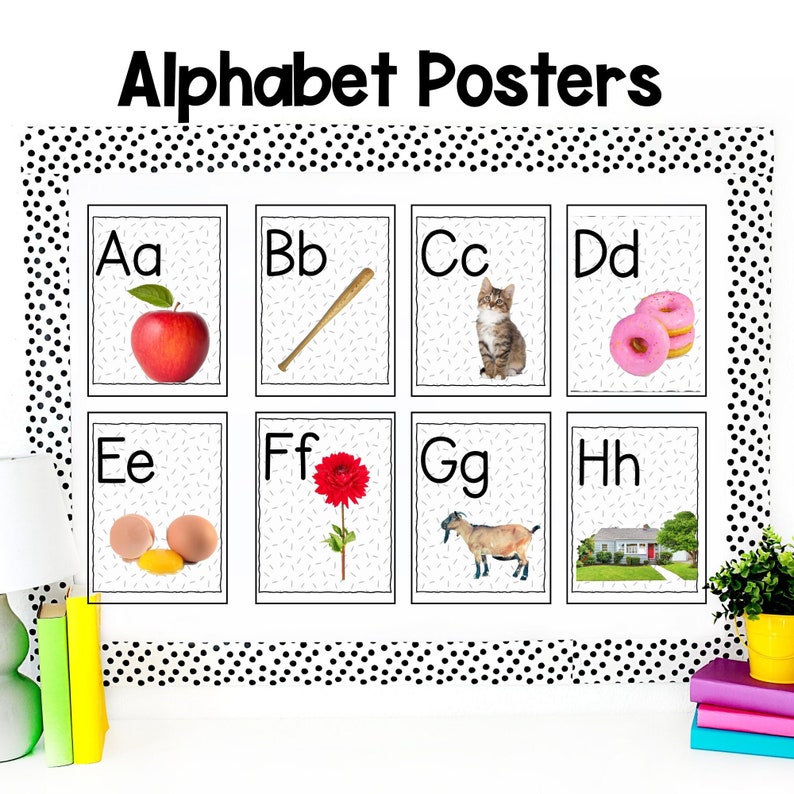 Photograph Alphabet Posters Alphabet Poster Decor Alphabet Classroom ...