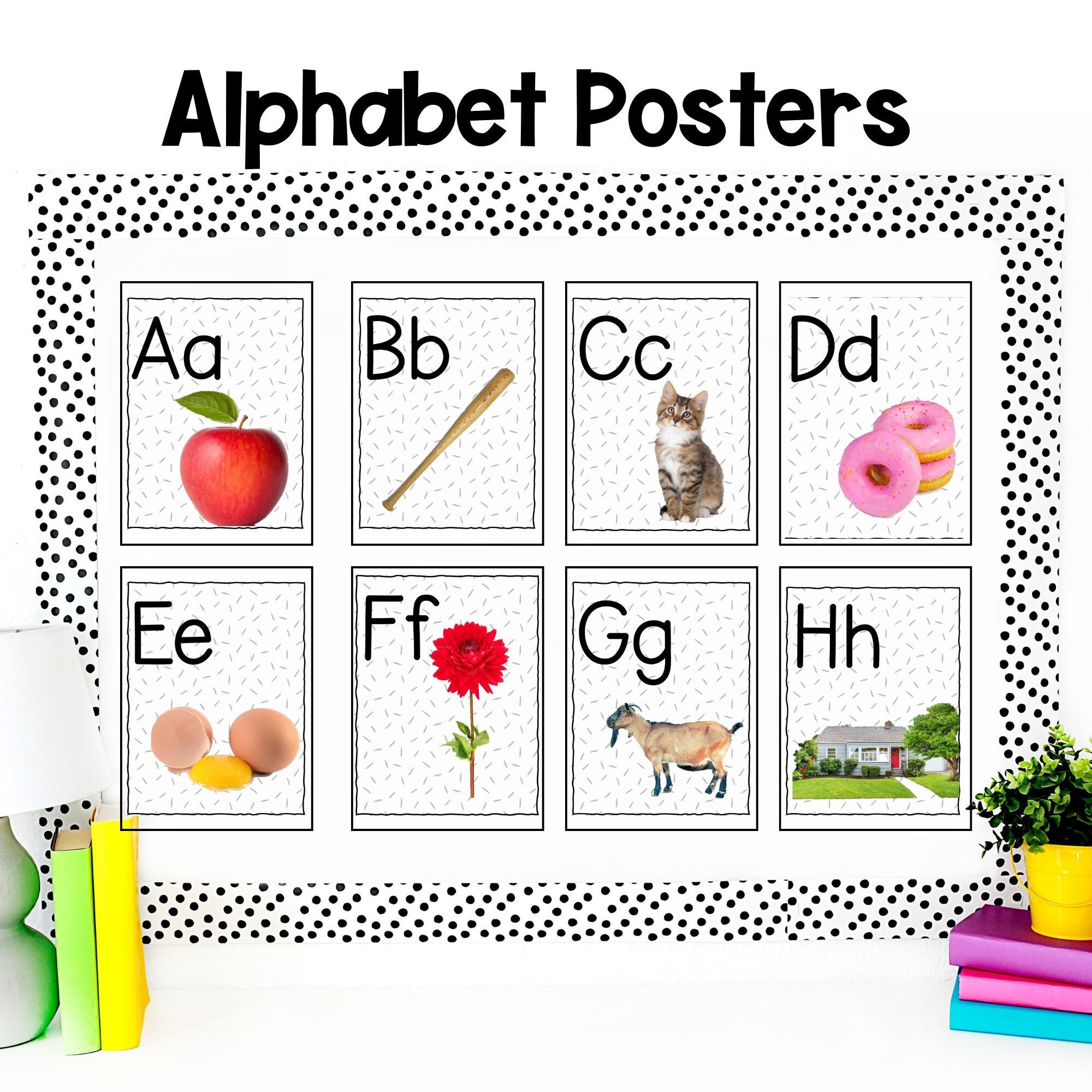 Photograph Alphabet Posters Alphabet Poster Decor Alphabet Classroom ...